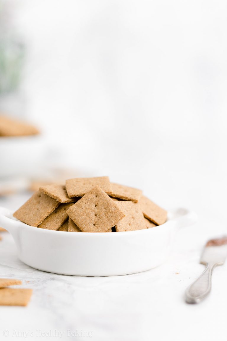 Healthy Homemade Mini Cinnamon Graham Crackers | Amy's Healthy Baking