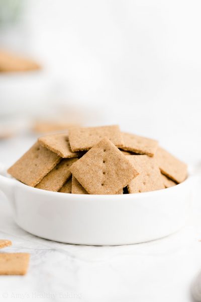 Healthy Homemade Mini Cinnamon Graham Crackers | Amy's Healthy Baking