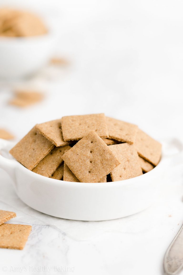 Healthy Homemade Mini Cinnamon Graham Crackers | Amy's Healthy Baking