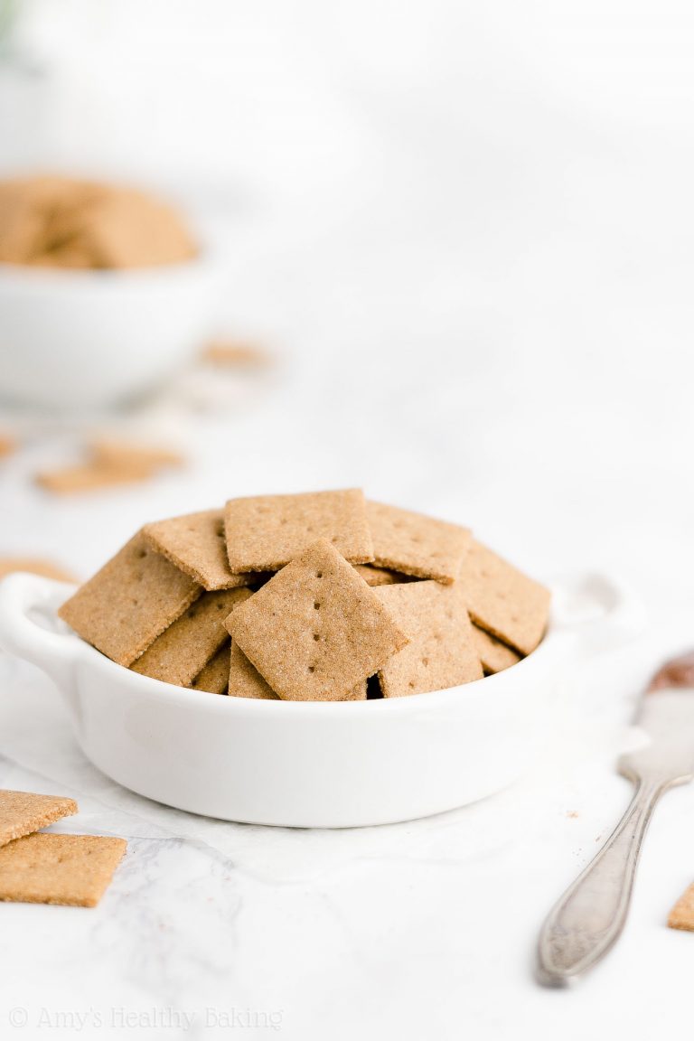 Healthy Homemade Mini Cinnamon Graham Crackers | Amy's Healthy Baking