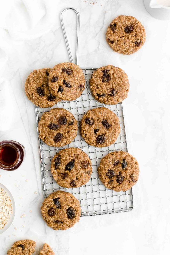 Healthy Flourless Oatmeal Raisin Cookies (Vegan) | Amy's Healthy Baking