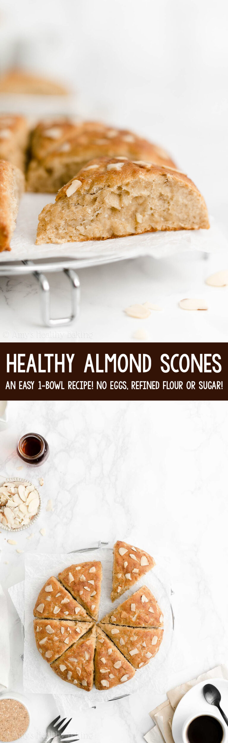 Healthy Almond Scones | Amy's Healthy Baking