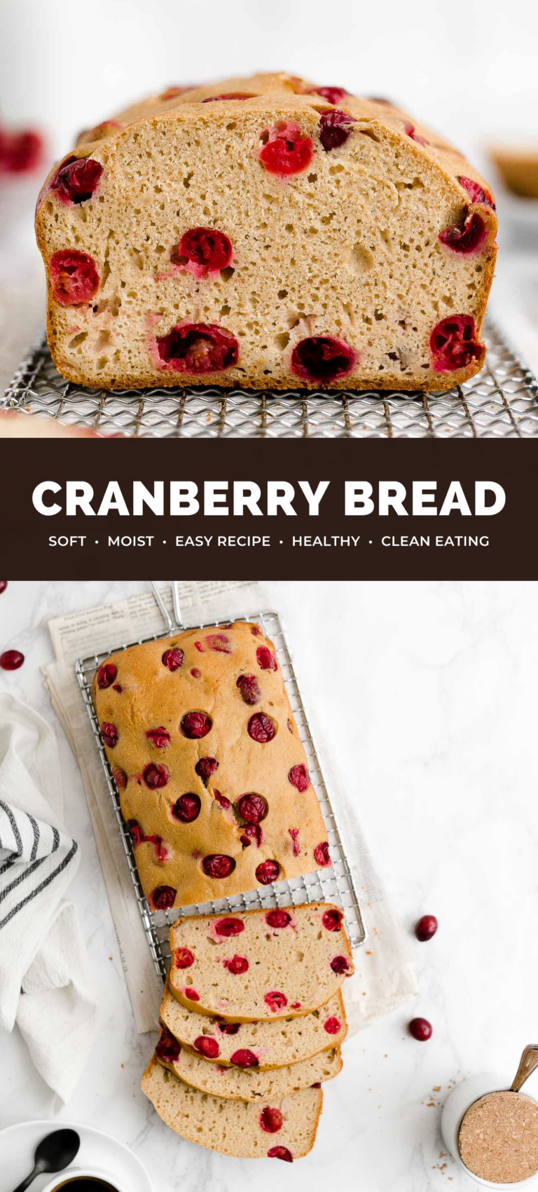 Healthy Cranberry Bread | Amy's Healthy Baking