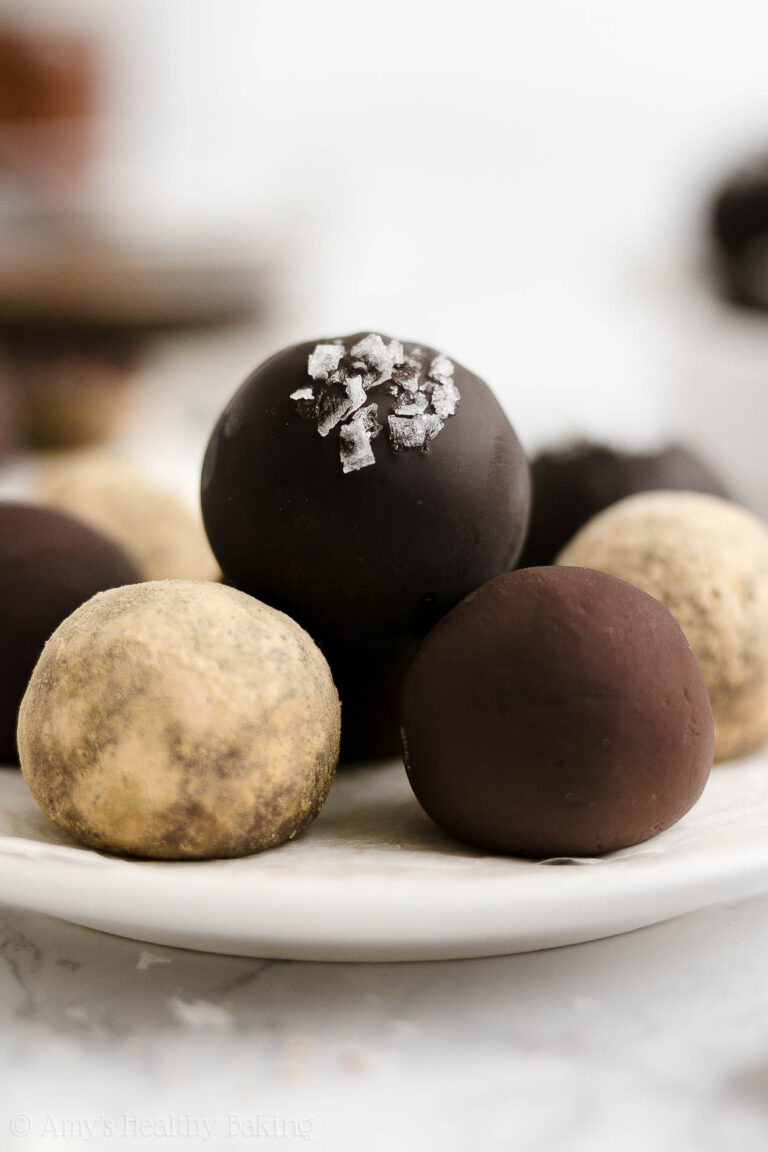The Ultimate Healthy Chocolate Truffles – Only 3 Ingredients! | Amy's ...