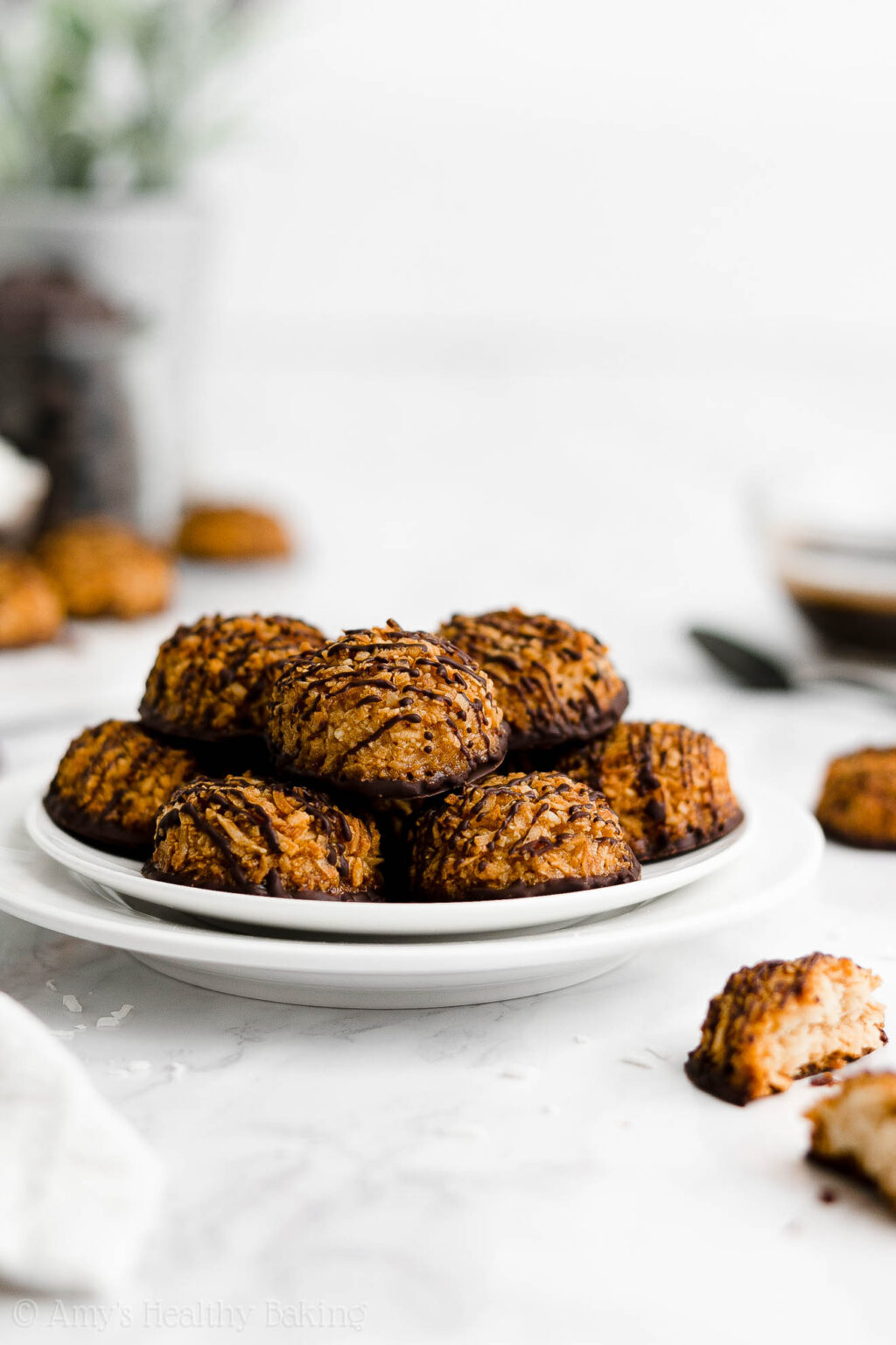 Healthy Homemade “Samoa” Cookies (Coconut Cookies) | Amy's Healthy Baking