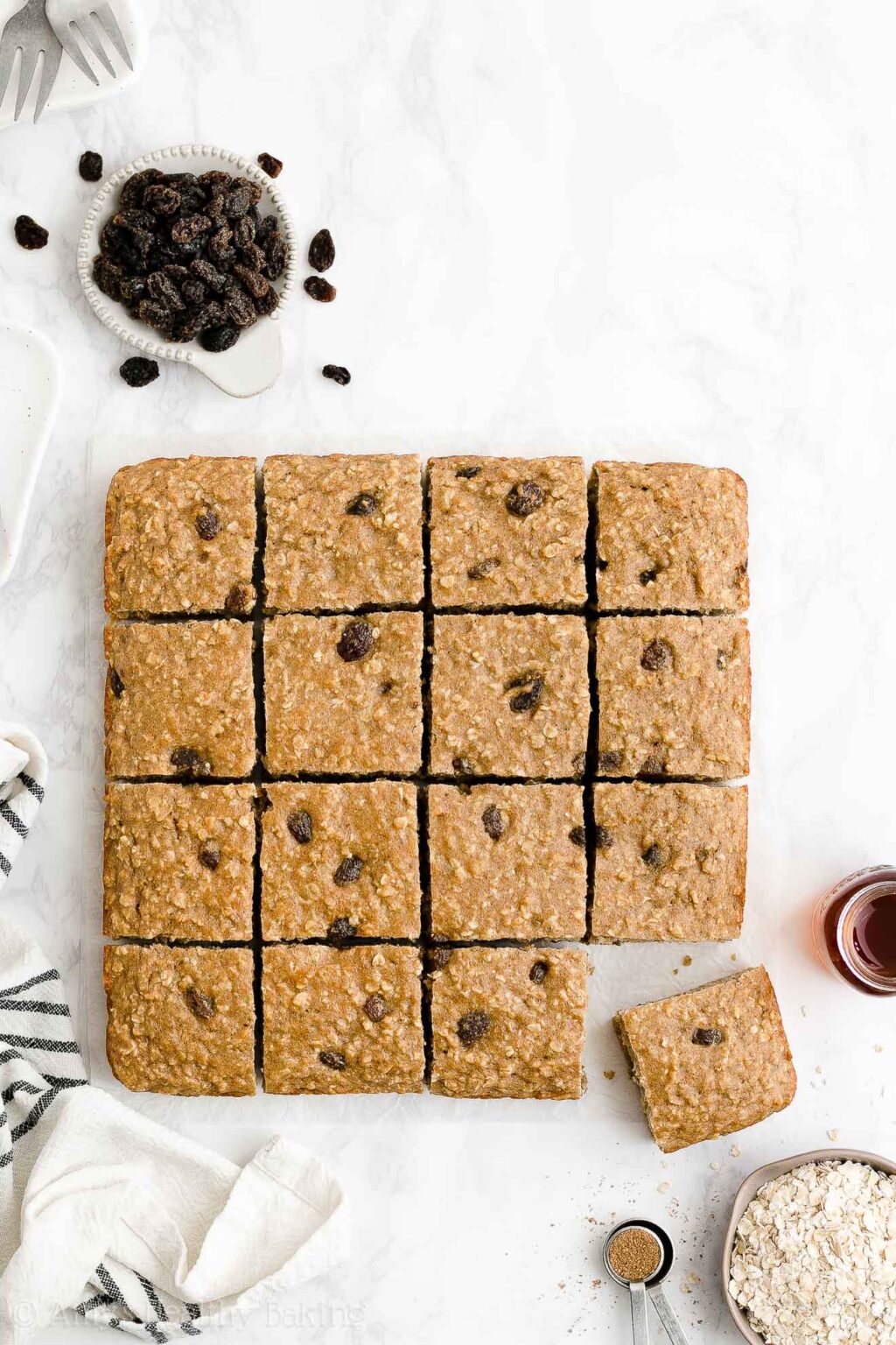 Healthy Oatmeal Raisin Snack Cake | Amy's Healthy Baking