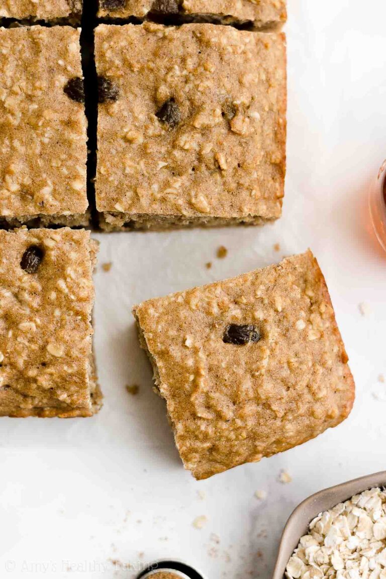 Healthy Oatmeal Raisin Snack Cake | Amy's Healthy Baking