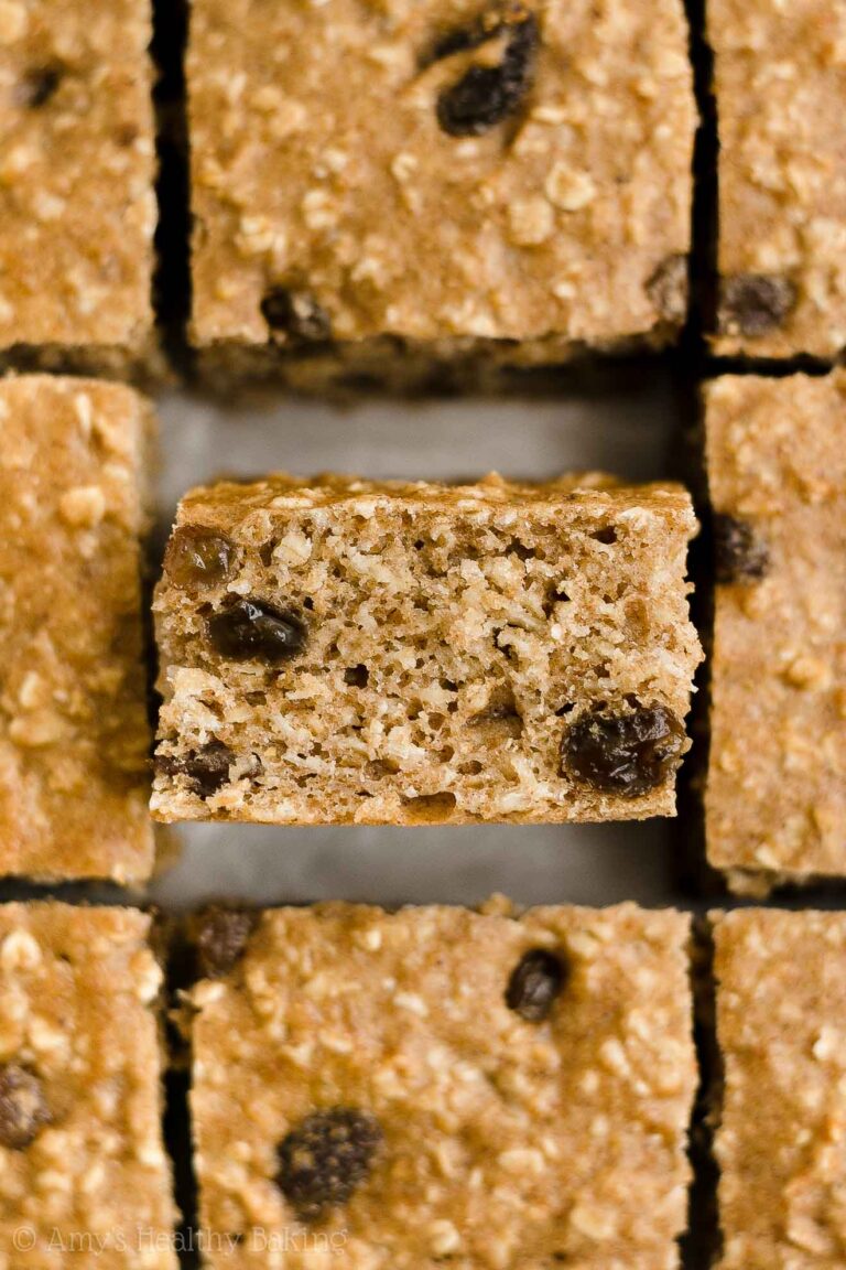 Healthy Oatmeal Raisin Snack Cake | Amy's Healthy Baking