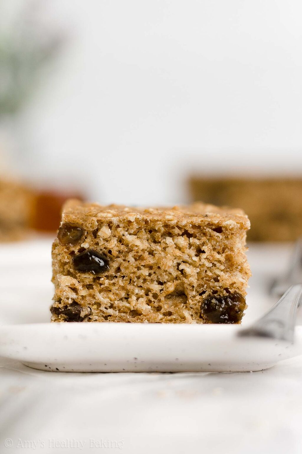 Healthy Oatmeal Raisin Snack Cake | Amy's Healthy Baking