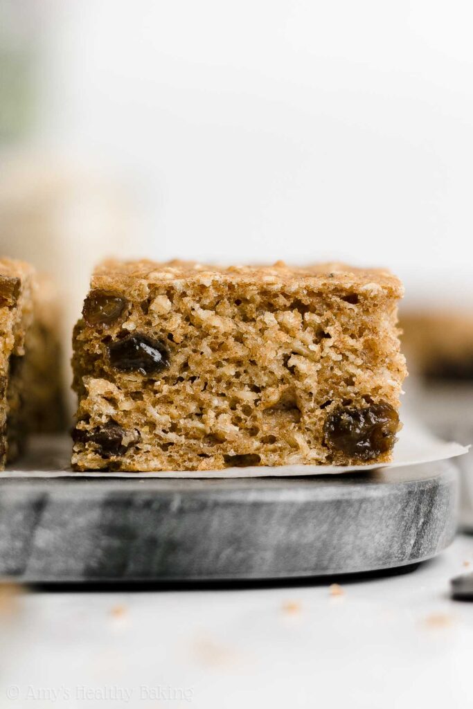 Healthy Oatmeal Raisin Snack Cake | Amy's Healthy Baking