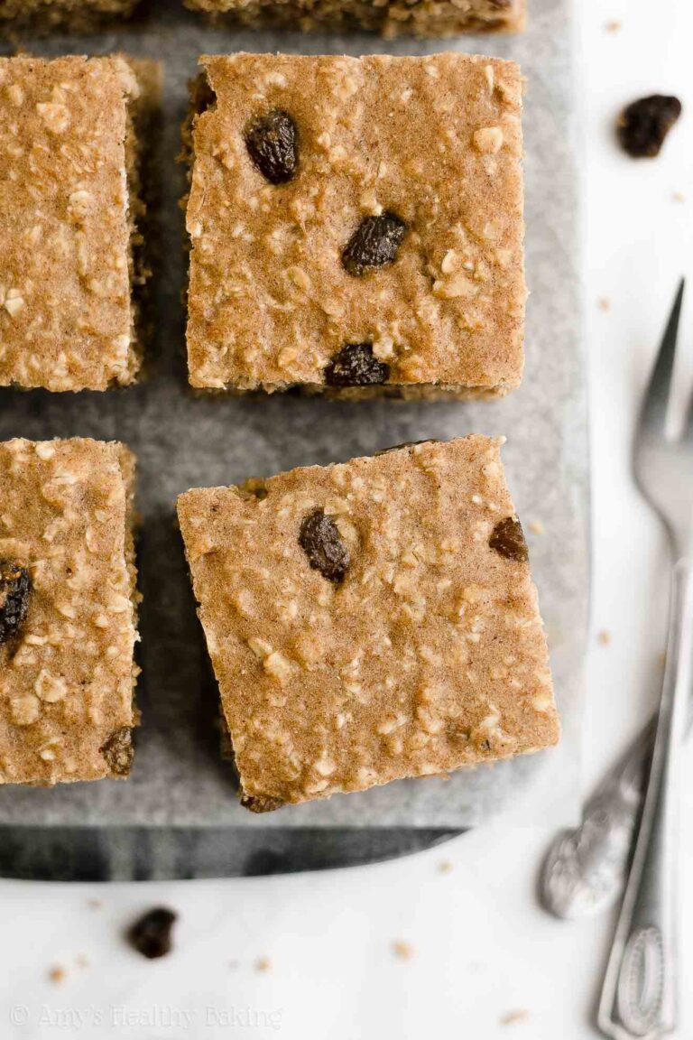 Healthy Oatmeal Raisin Snack Cake | Amy's Healthy Baking