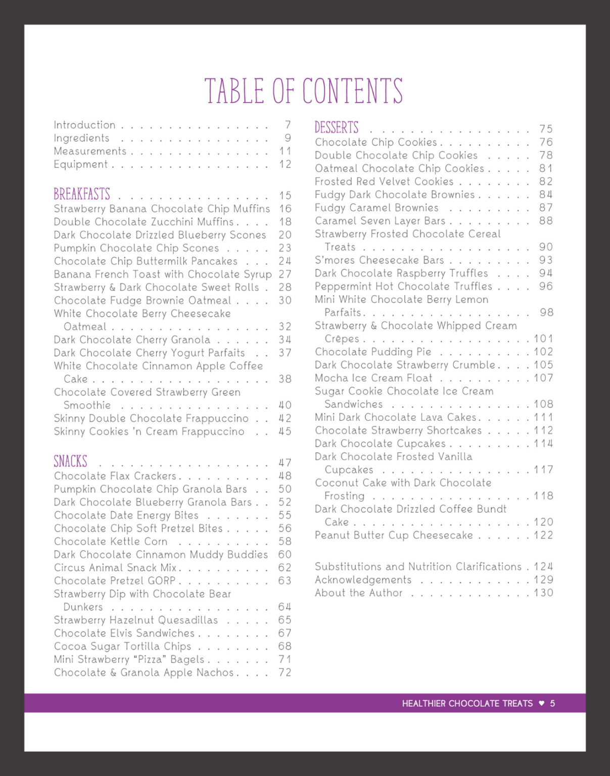 Healthier Chocolate Treats Cookbook - Amy's Healthy Baking