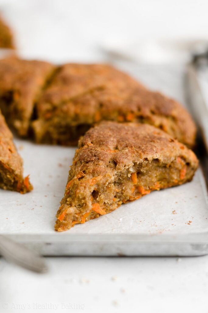 Healthy Carrot Oatmeal Scones | Amy's Healthy Baking