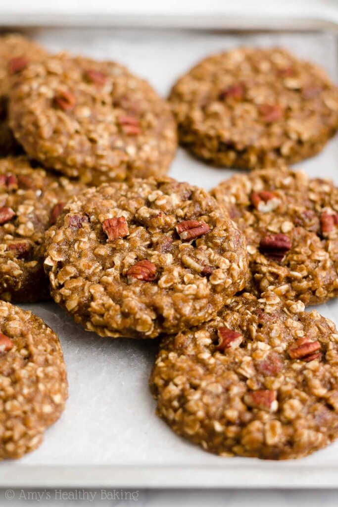 Maple Pecan Oatmeal Cookies | Amy's Healthy Baking