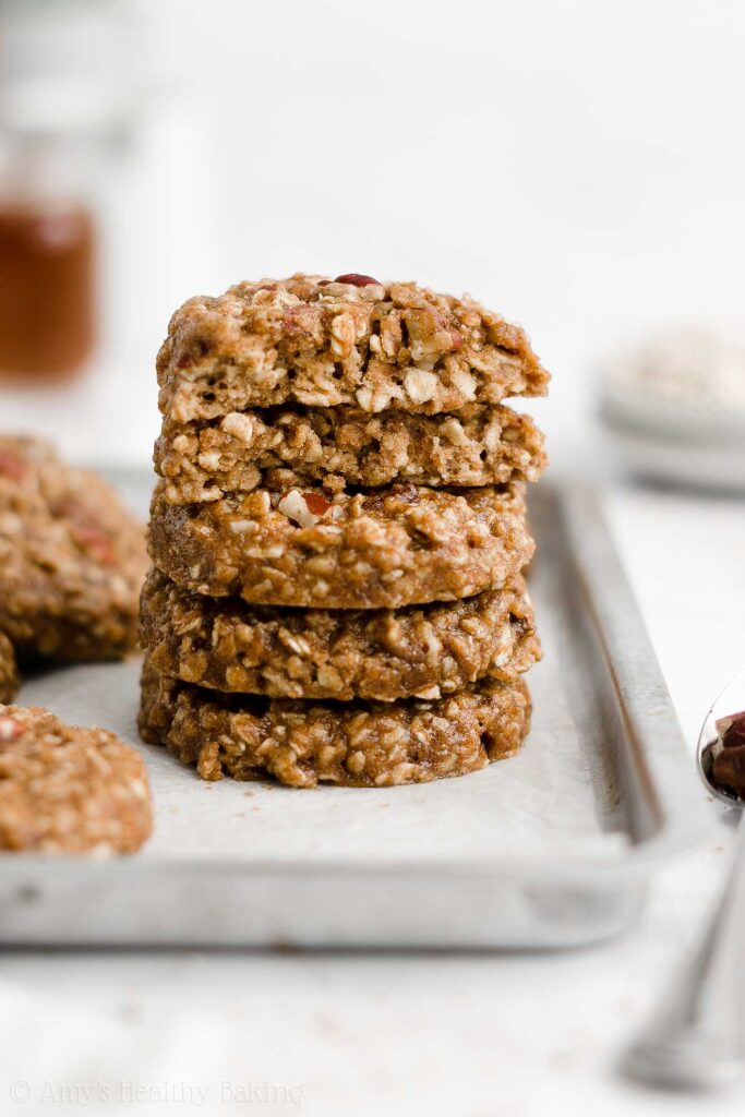 Maple Pecan Oatmeal Cookies | Amy's Healthy Baking