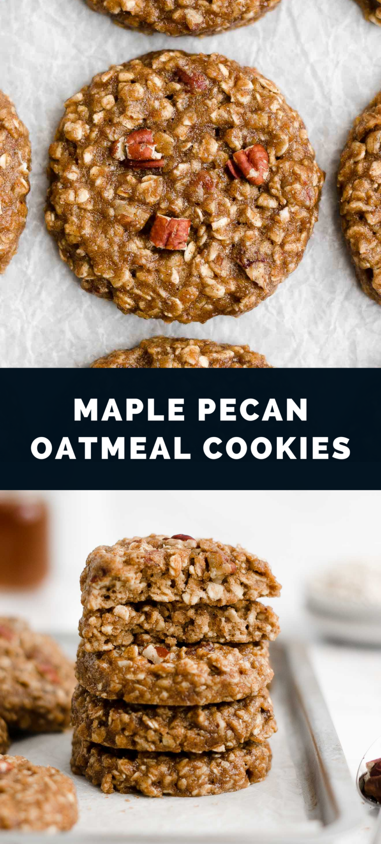 Maple Pecan Oatmeal Cookies | Amy's Healthy Baking