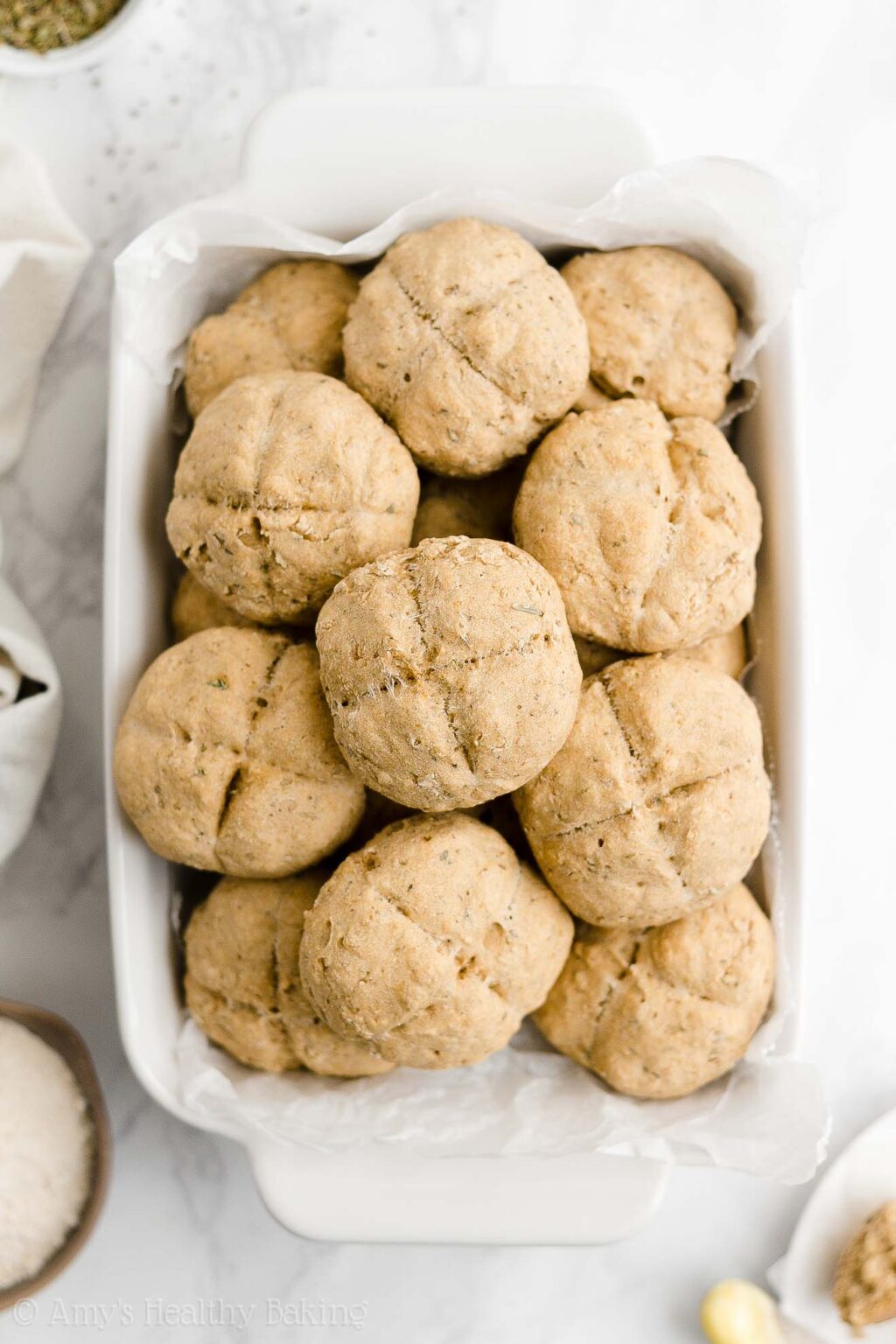 Healthy Herb Bread Rolls (20-Minute Recipe!) | Amy's Healthy Baking