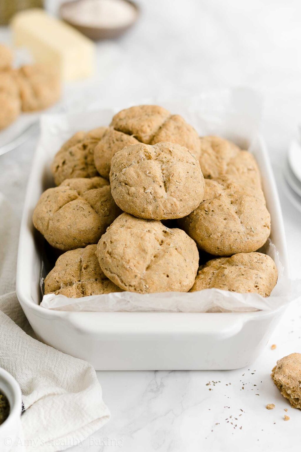 Healthy Herb Bread Rolls (20-Minute Recipe!) | Amy's Healthy Baking
