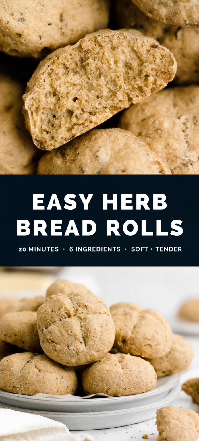 Healthy Herb Bread Rolls (20-Minute Recipe!) | Amy's Healthy Baking
