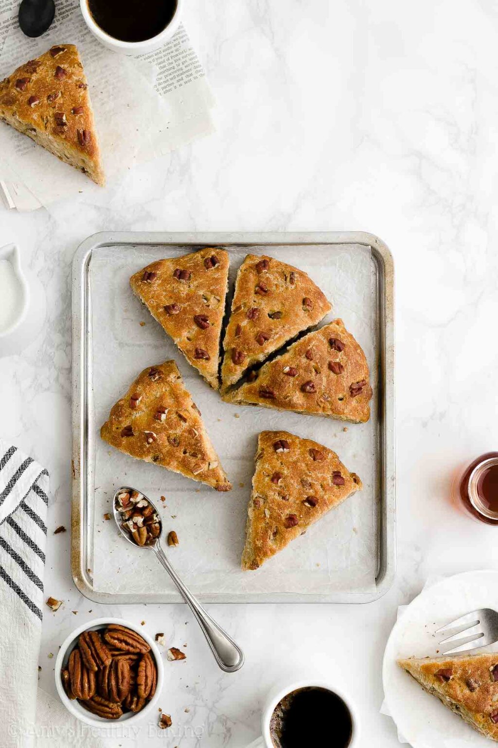 Easy Pecan Scones (Healthy Recipe!) | Amy's Healthy Baking