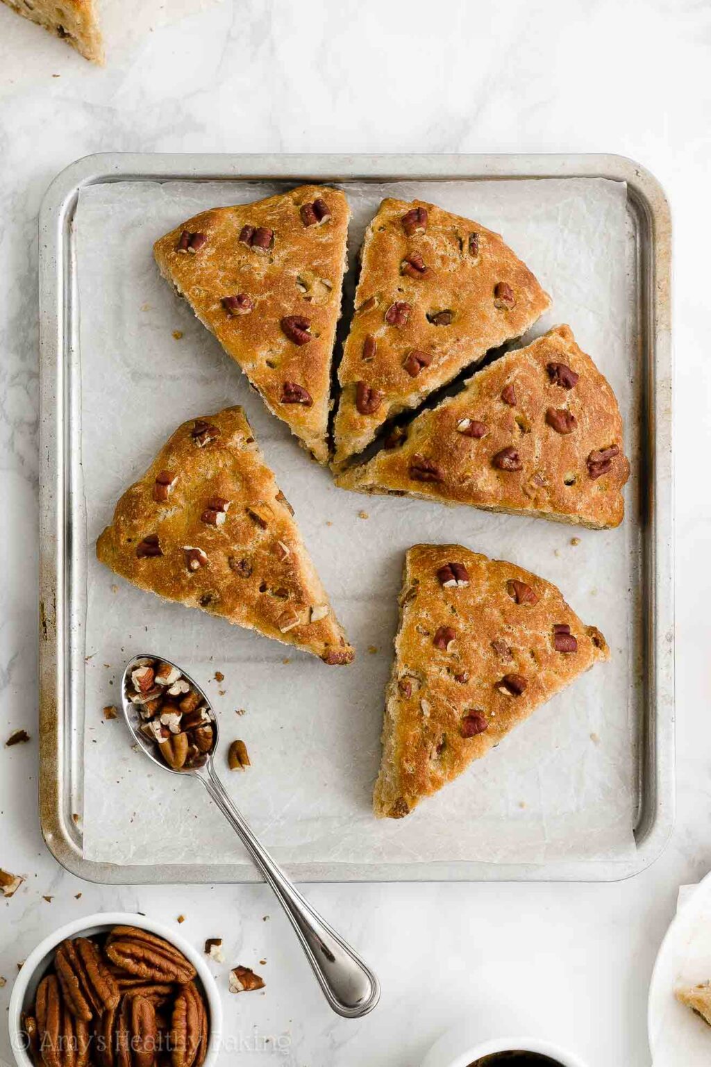 Easy Pecan Scones (Healthy Recipe!) | Amy's Healthy Baking