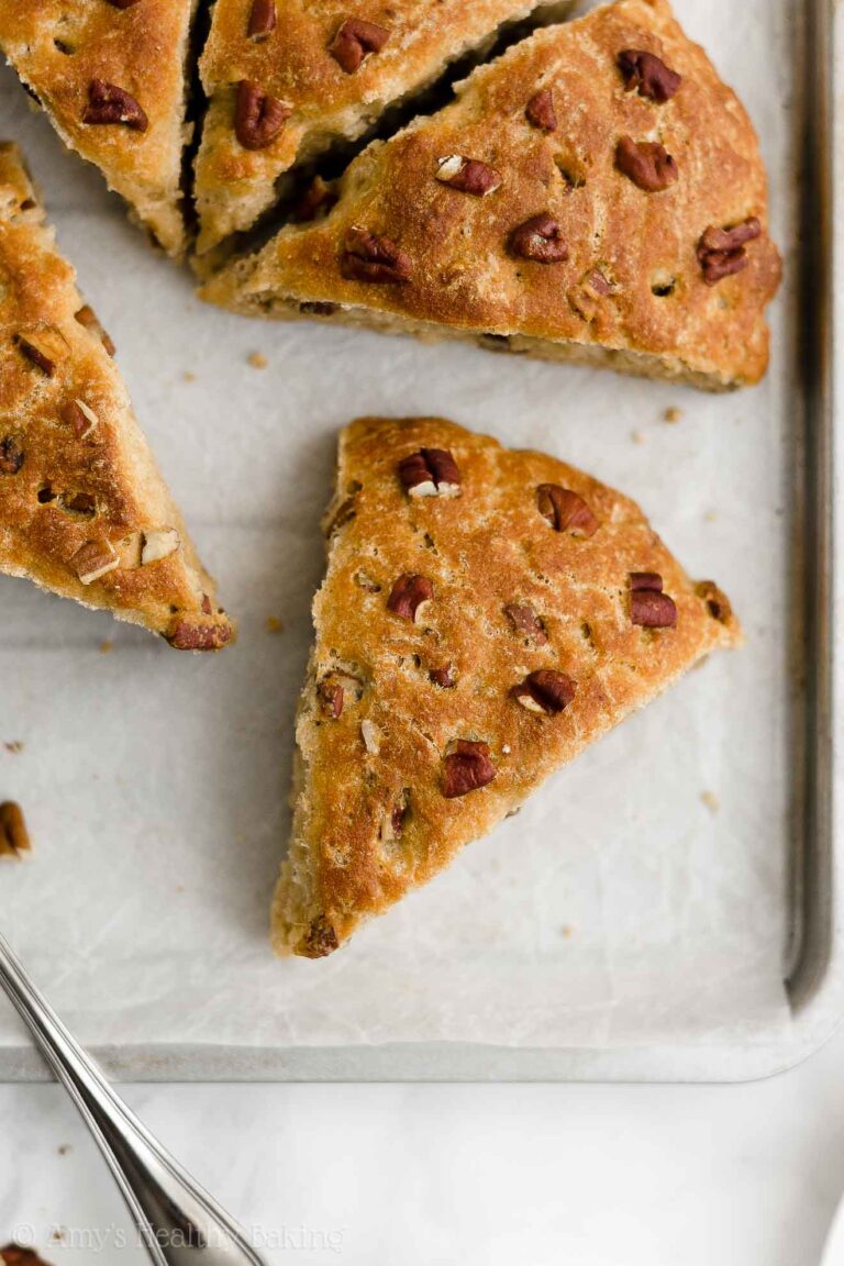 Easy Pecan Scones (Healthy Recipe!) | Amy's Healthy Baking