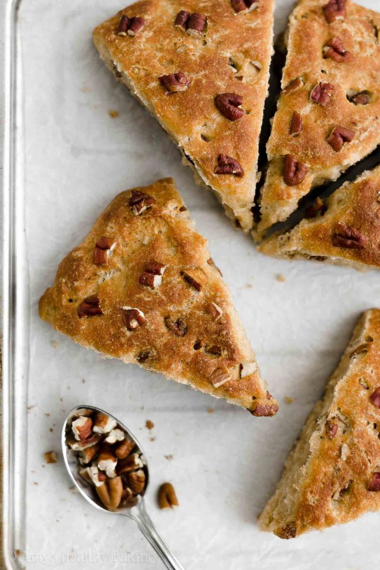 Easy Pecan Scones (Healthy Recipe!) | Amy's Healthy Baking