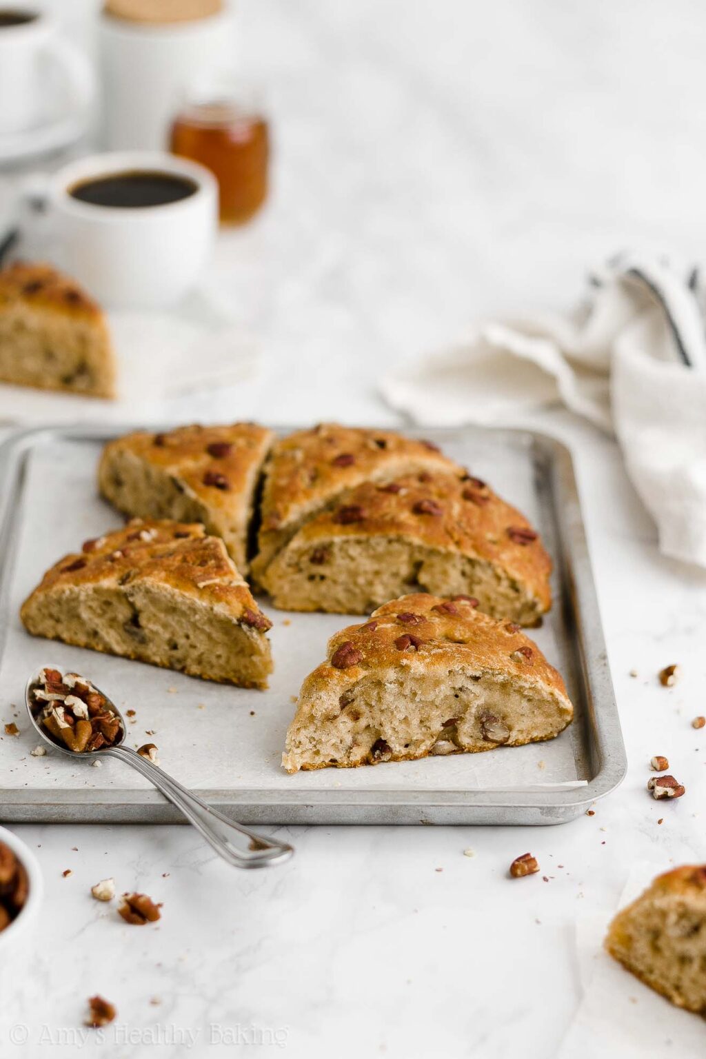 Easy Pecan Scones (Healthy Recipe!) | Amy's Healthy Baking
