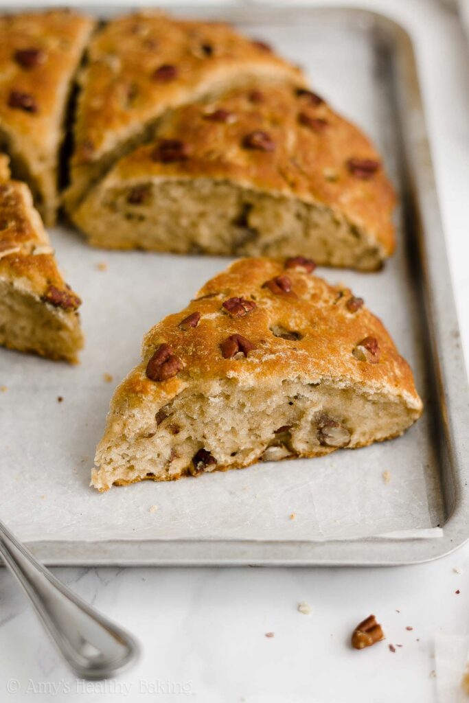 Easy Pecan Scones (Healthy Recipe!) | Amy's Healthy Baking