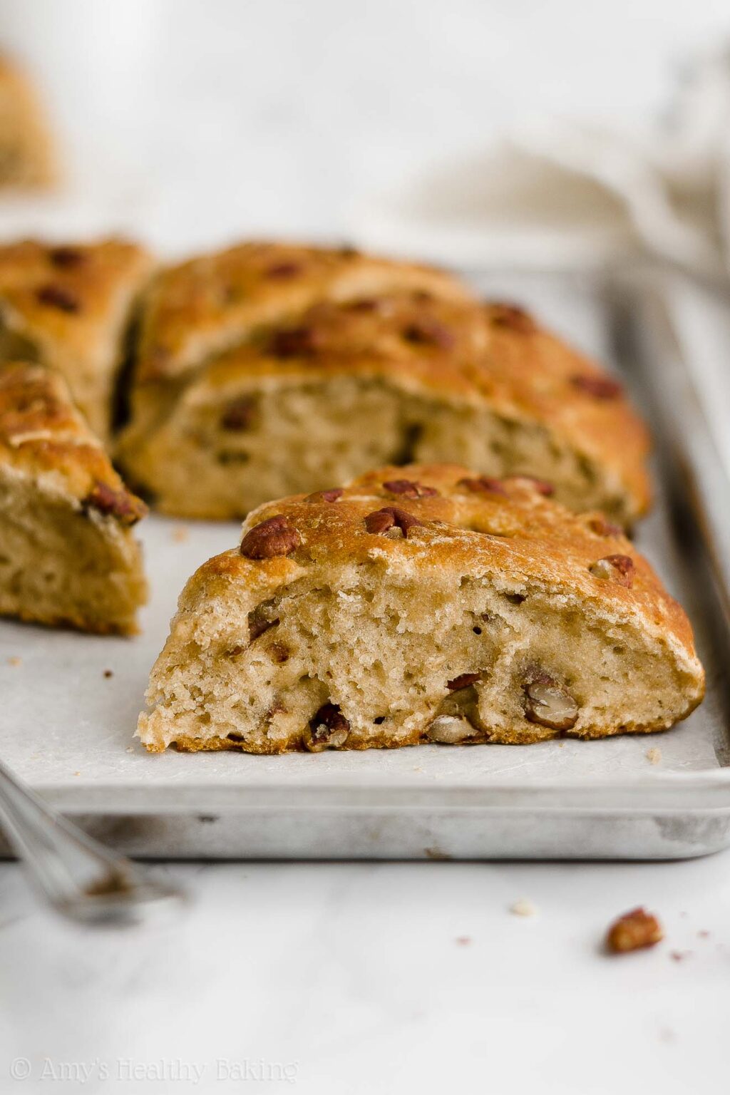 Easy Pecan Scones (Healthy Recipe!) | Amy's Healthy Baking