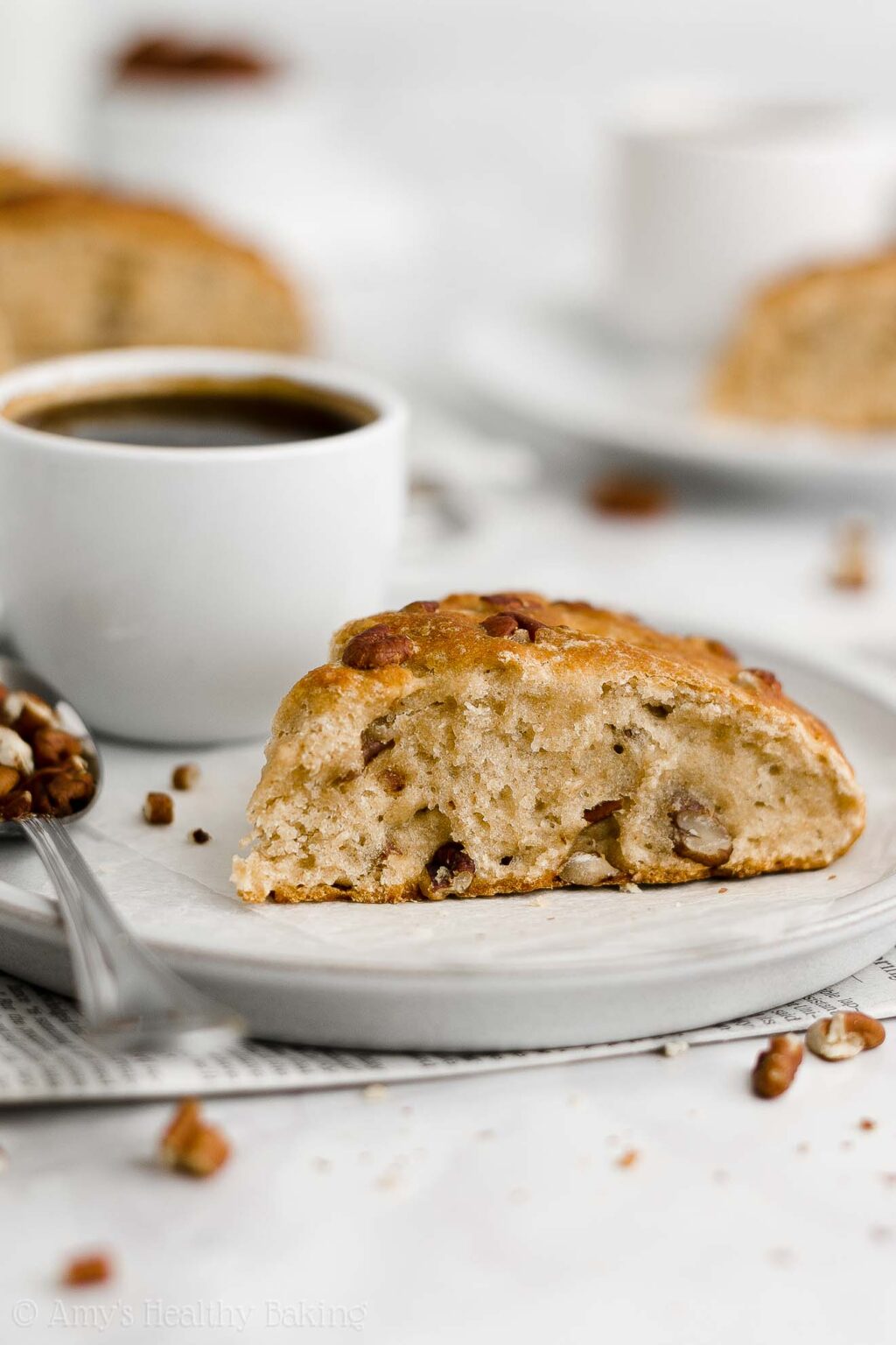 Easy Pecan Scones (Healthy Recipe!) | Amy's Healthy Baking