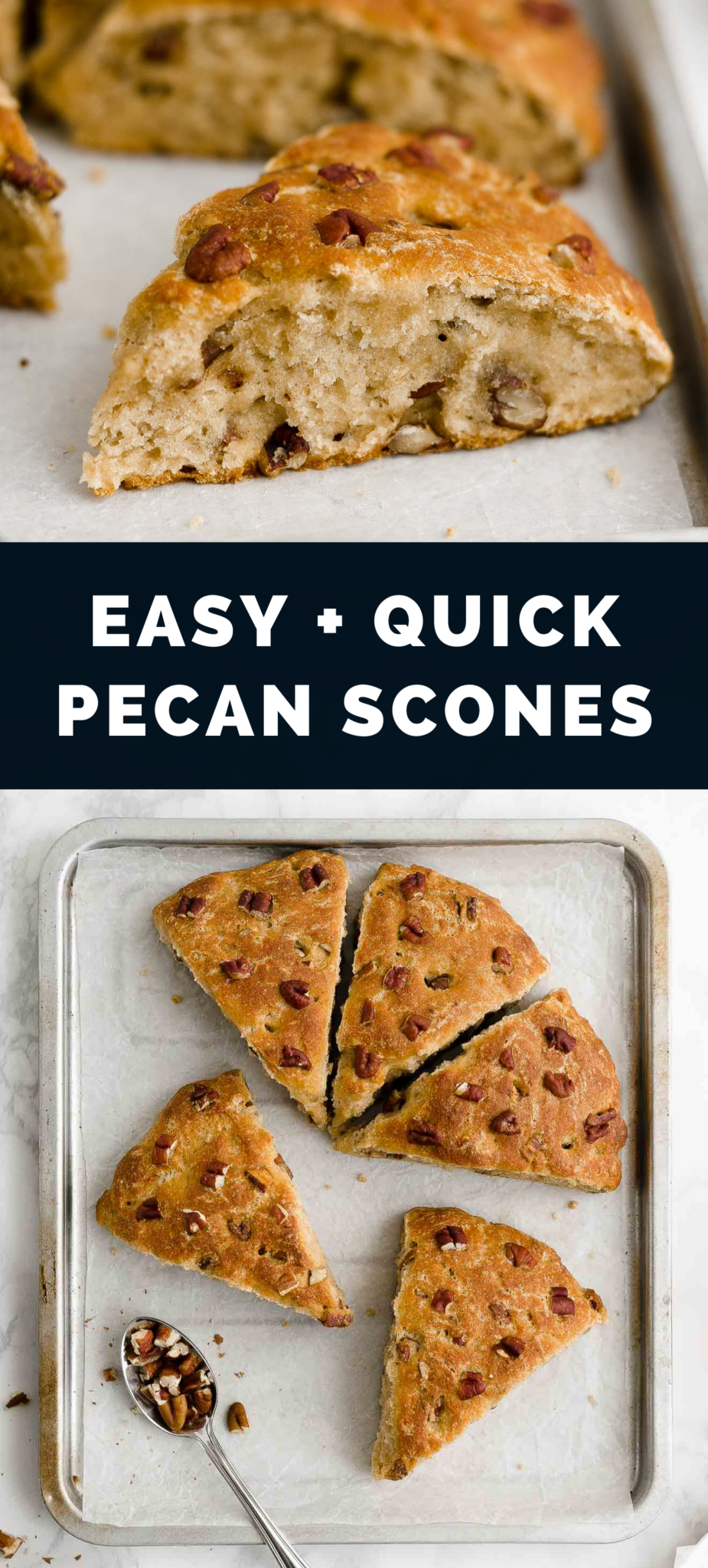 Easy Pecan Scones (Healthy Recipe!) | Amy's Healthy Baking