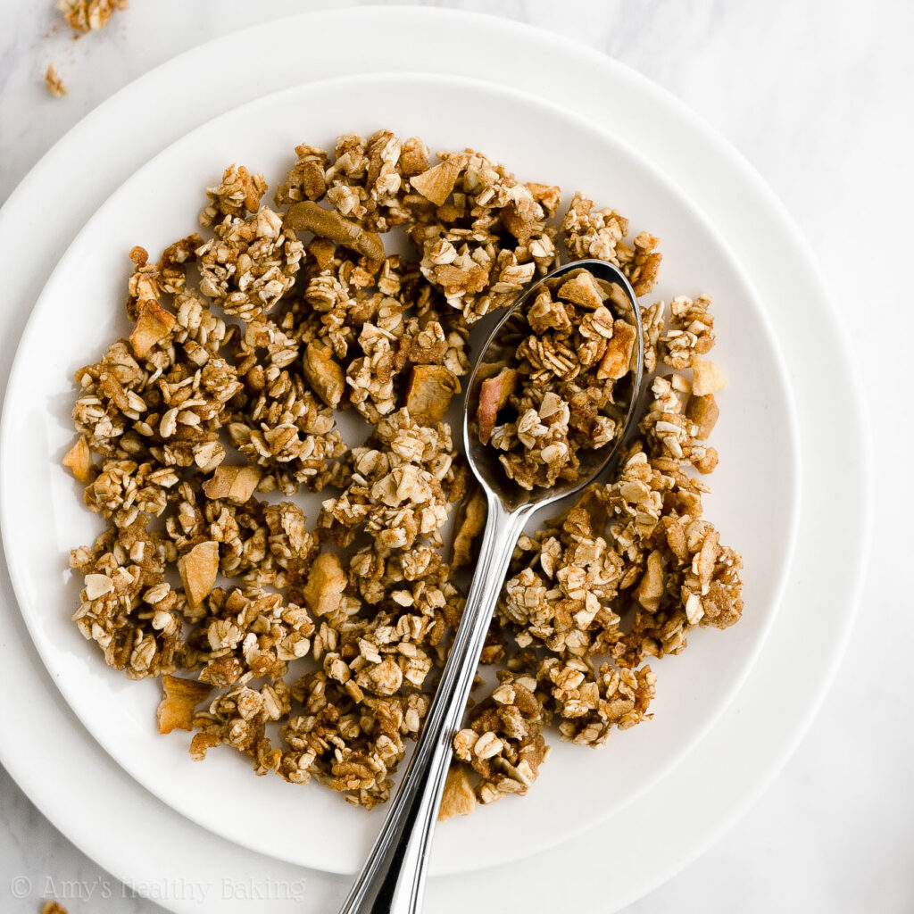 Healthy Apple Cinnamon Granola | Amy's Healthy Baking