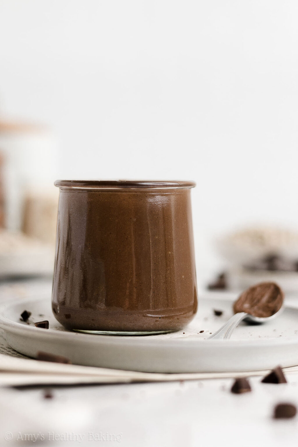 Healthy Nut-Free Nutella (vegan + sugar free) | Amy's Healthy Baking