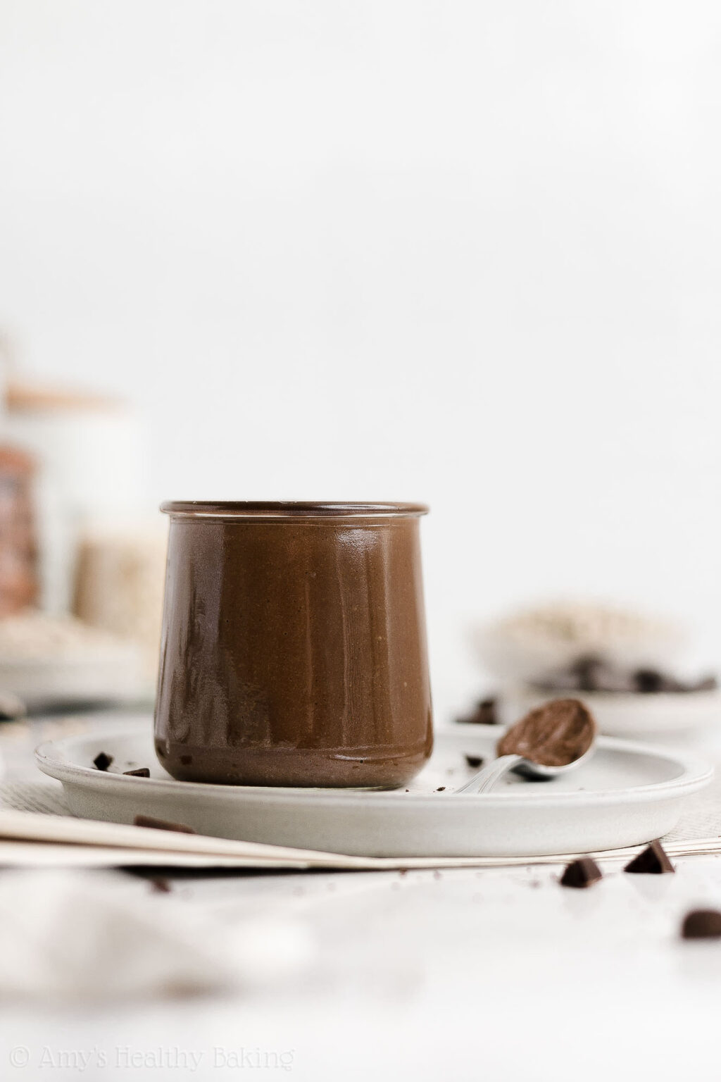 Healthy Nut-Free Nutella (vegan + sugar free) | Amy's Healthy Baking