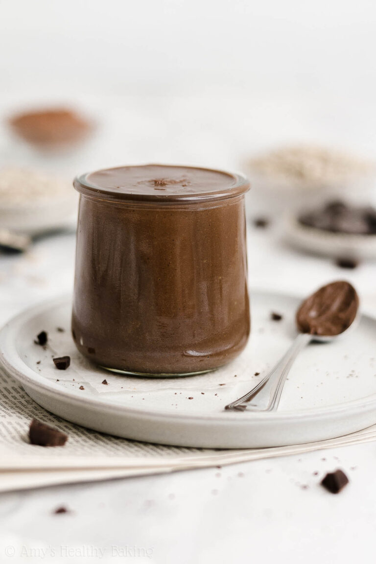 Healthy Nut-Free Nutella (vegan + sugar free) | Amy's Healthy Baking
