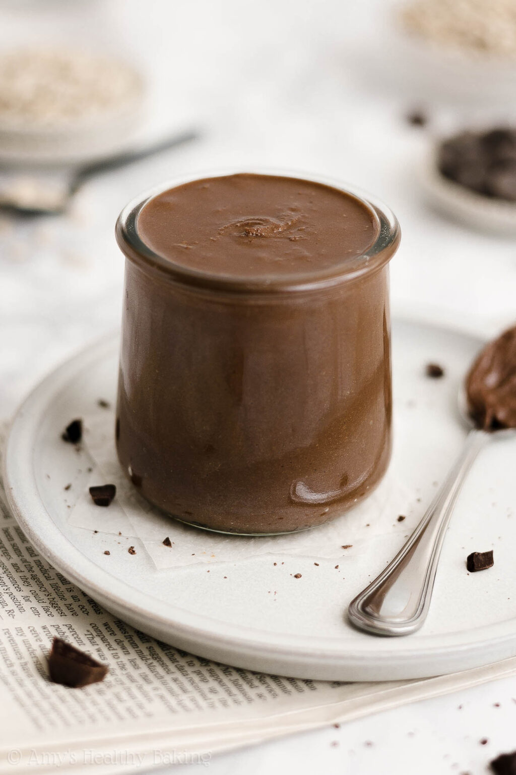 Healthy Nut-Free Nutella (vegan + sugar free) | Amy's Healthy Baking