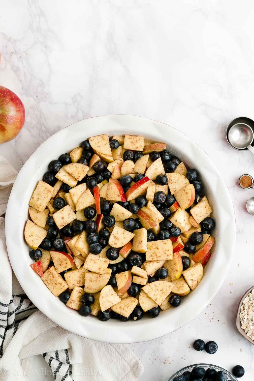 Healthy Blueberry Apple Crisp (Crumble) | Amy's Healthy Baking