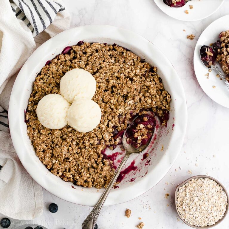 Healthy Blueberry Apple Crisp (Crumble) | Amy's Healthy Baking