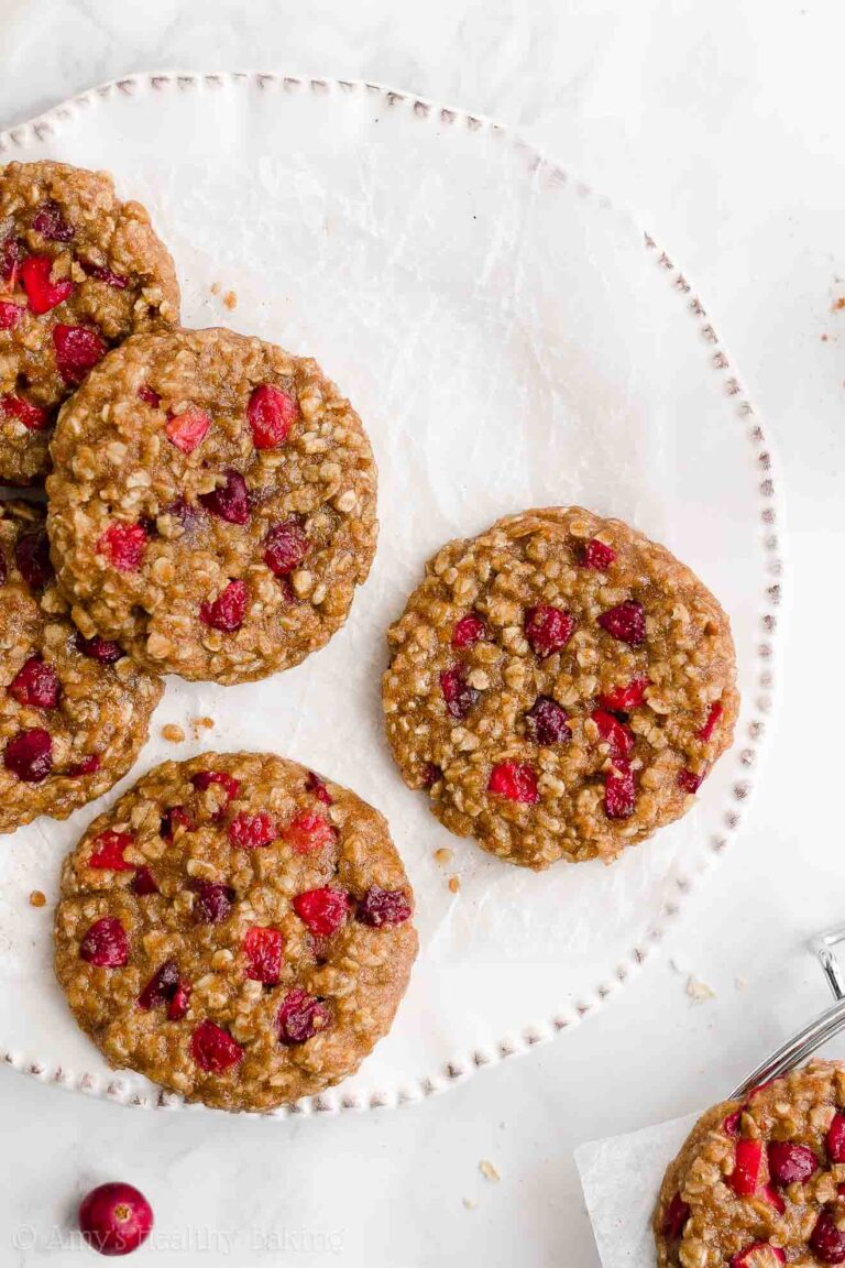 Healthy Cranberry Oatmeal Cookies | Amy's Healthy Baking