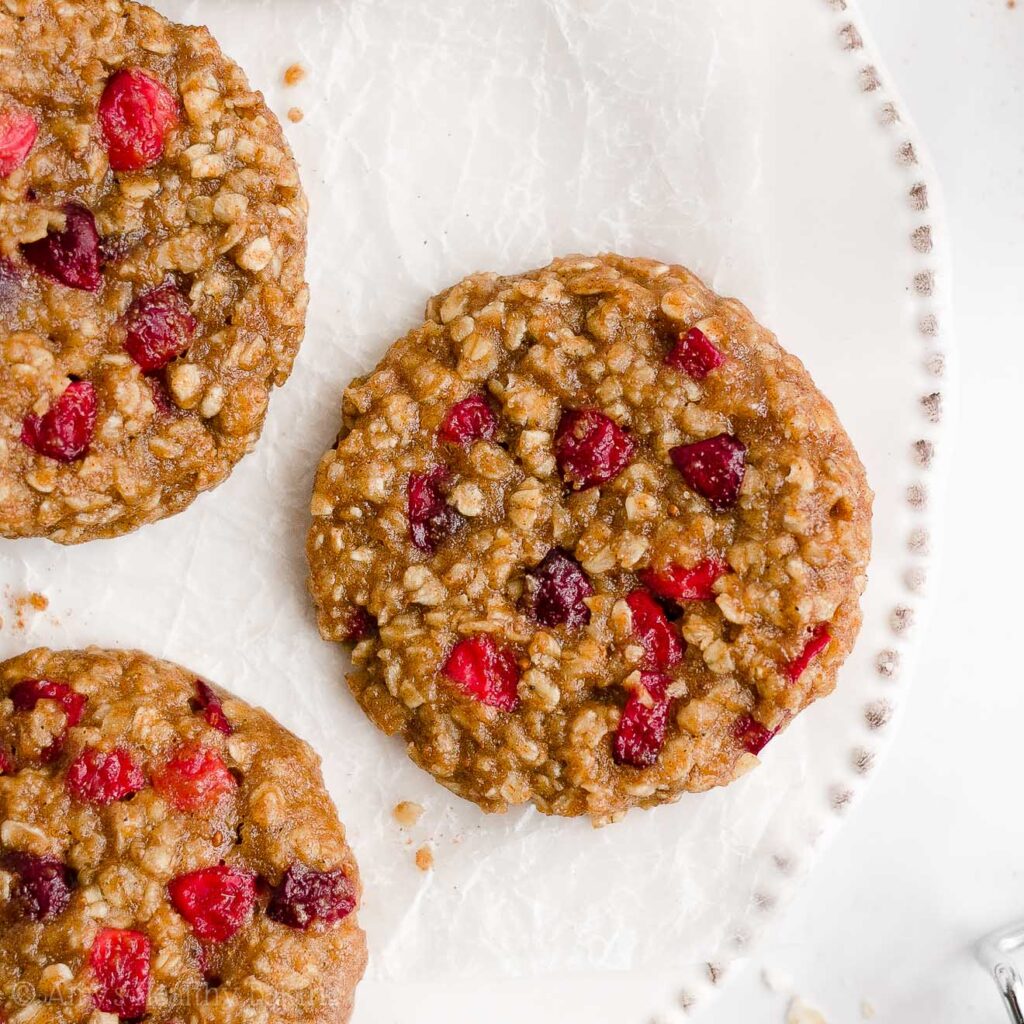 Healthy Cranberry Oatmeal Cookies | Amy's Healthy Baking
