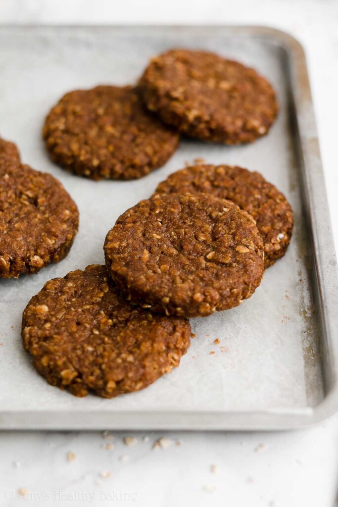 Healthy Gingerbread Oatmeal Breakfast Cookies | Amy's Healthy Baking