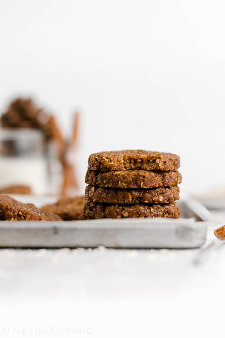 Healthy Gingerbread Oatmeal Breakfast Cookies | Amy's Healthy Baking