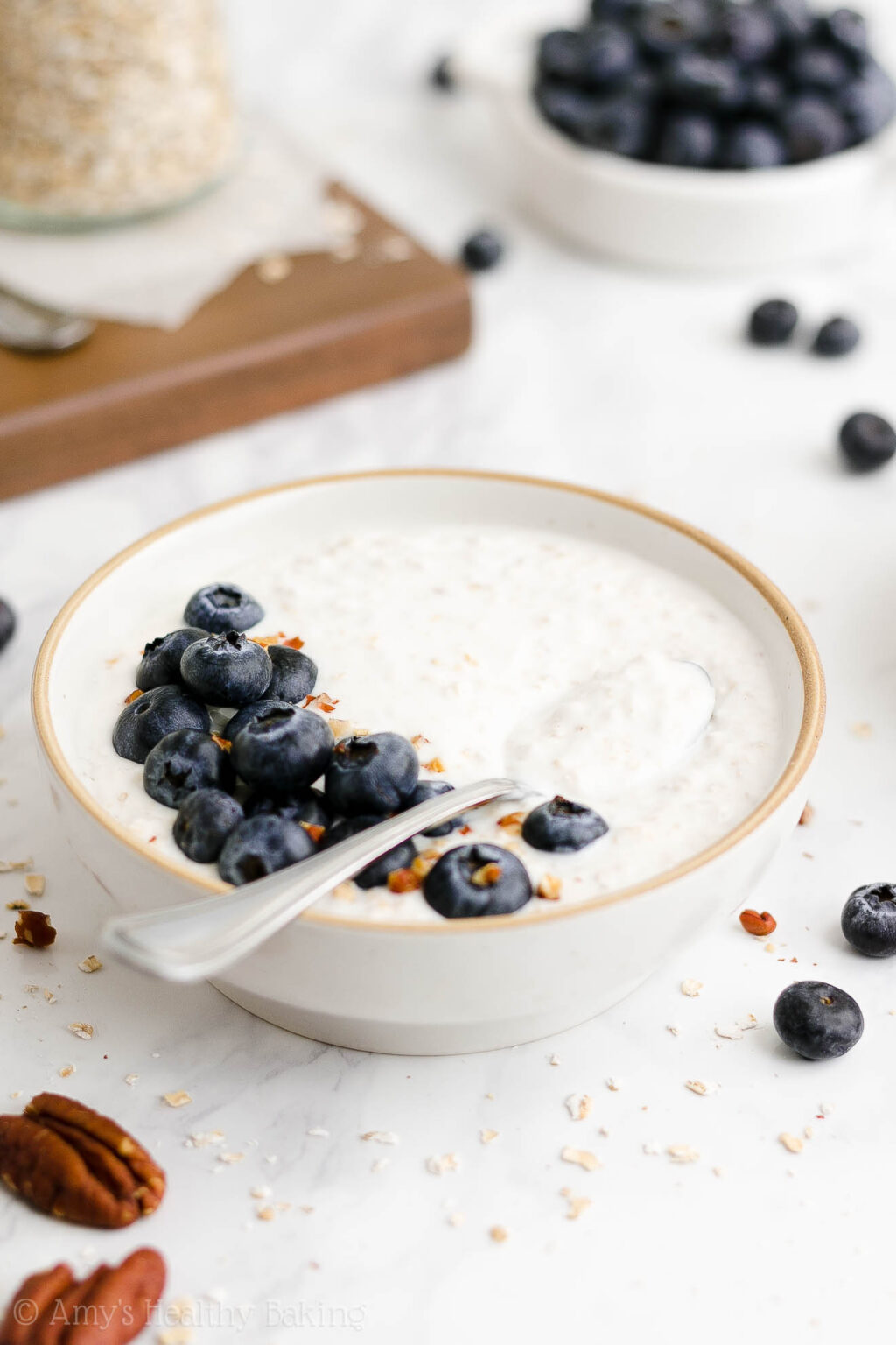 Healthy High Protein Overnight Oats | Amy's Healthy Baking