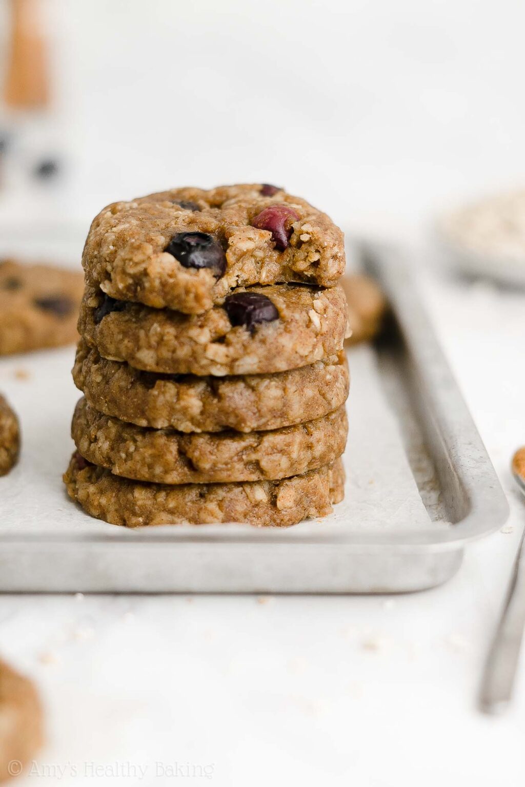 Healthy Blueberry Oatmeal Cookies | Amy's Healthy Baking